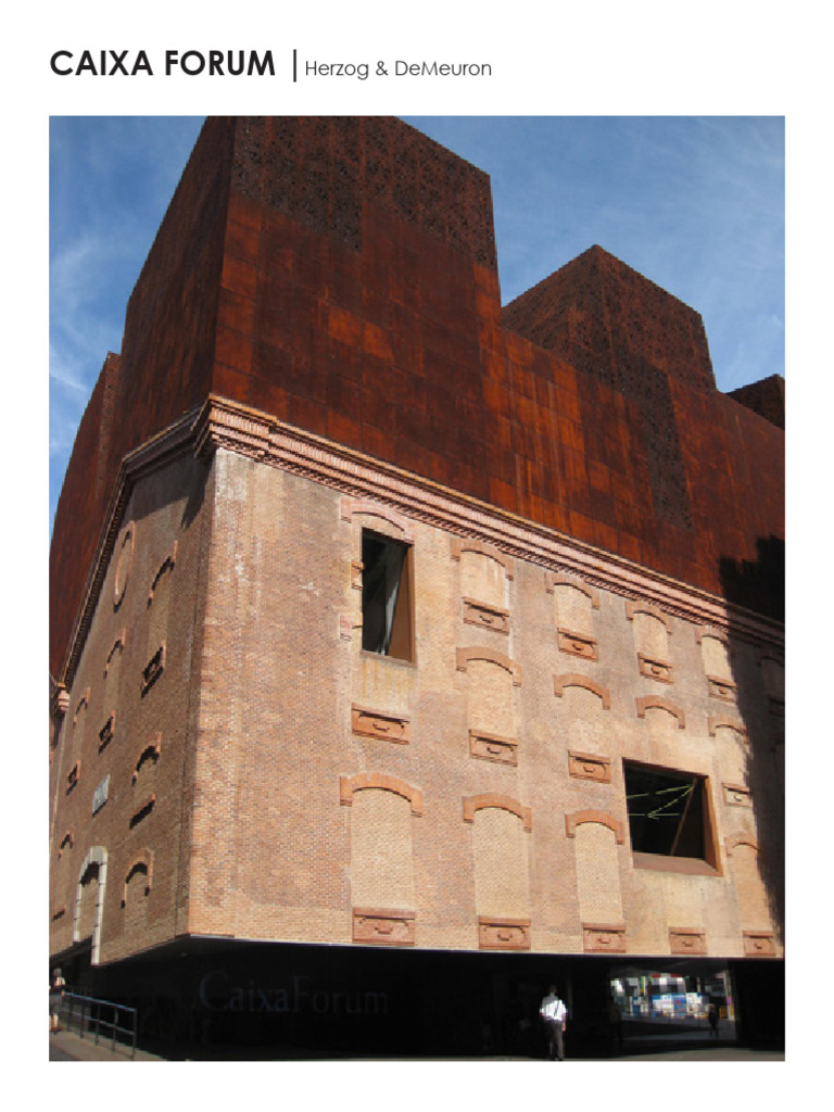 Caixa Forum Madrid: Herzog & De Meuron | PDF | Architectural Design ...