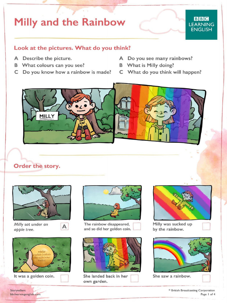 BBC Storytellers - Milly - and - The - Rainbow? | PDF