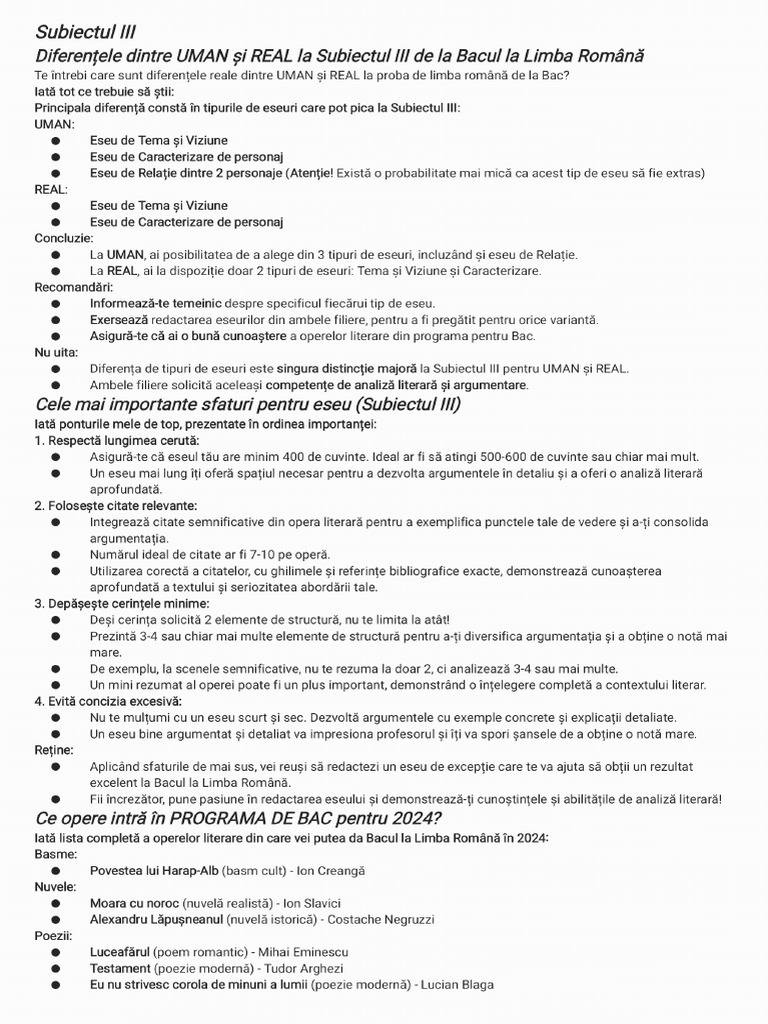 Sub 3 Bac | PDF