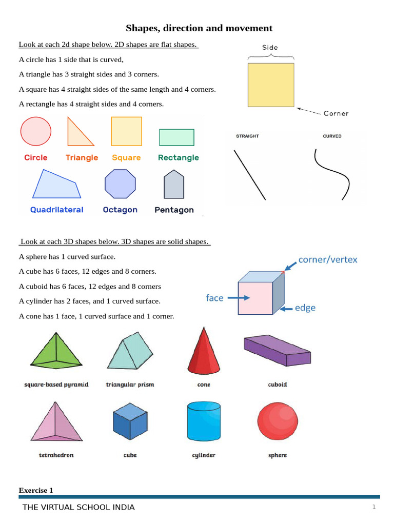 Shapes, Direction and Movement | PDF