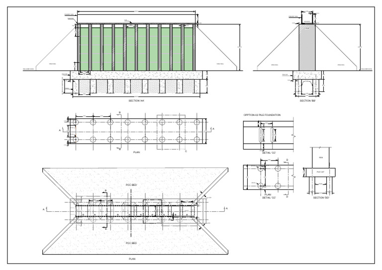 New Mumbai Nallah Floodgate Drawing Corrected | PDF | Structural ...