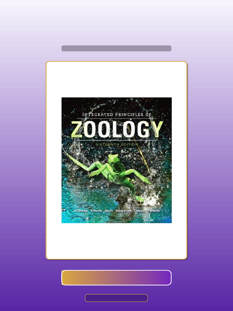 Integrated Principles of Zoology 16th Edition Official Test Bank | PDF ...