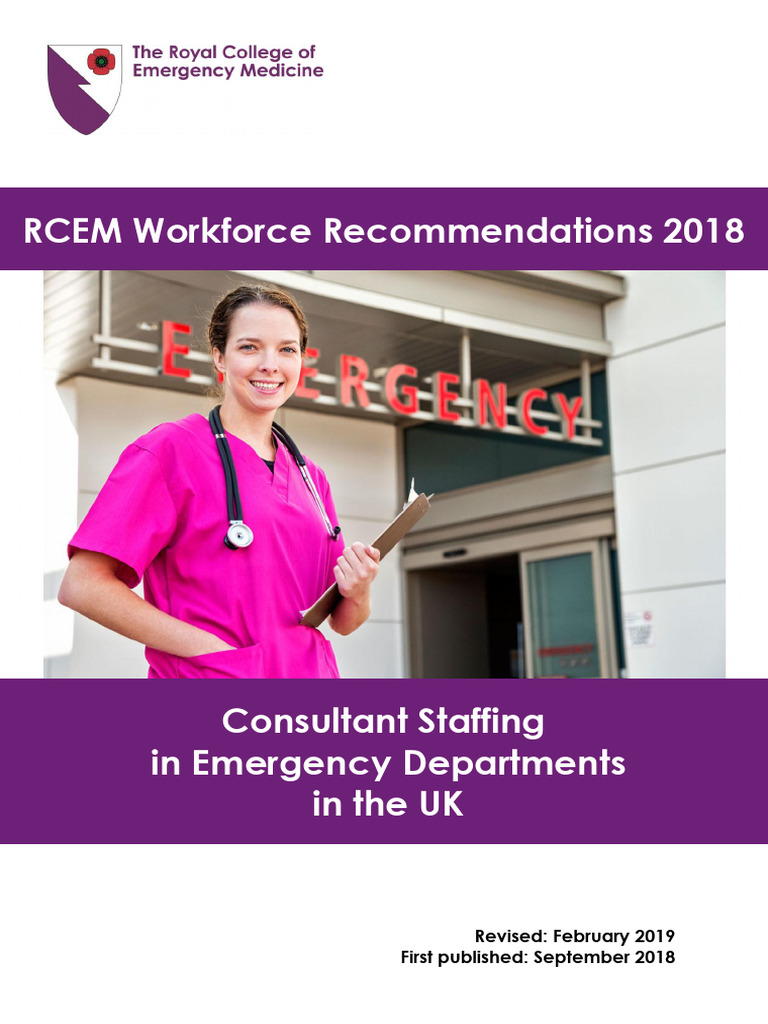 RCEM Consultant Staffing Guidelines | PDF | Emergency Department | Medicine