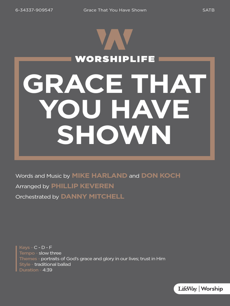 Grace That You Have Shown Anthem | PDF | Saxophone | Double Bass