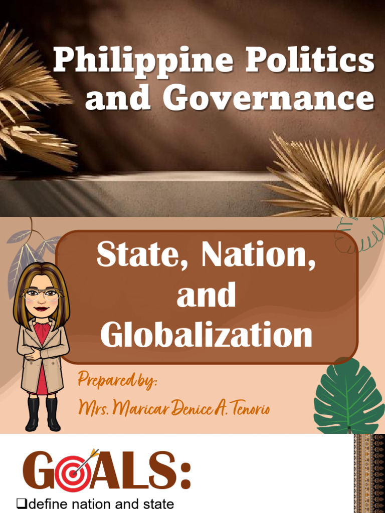 PPG-LESSON 4-Nation, State, Globalization | PDF | State (Polity) | Globalization