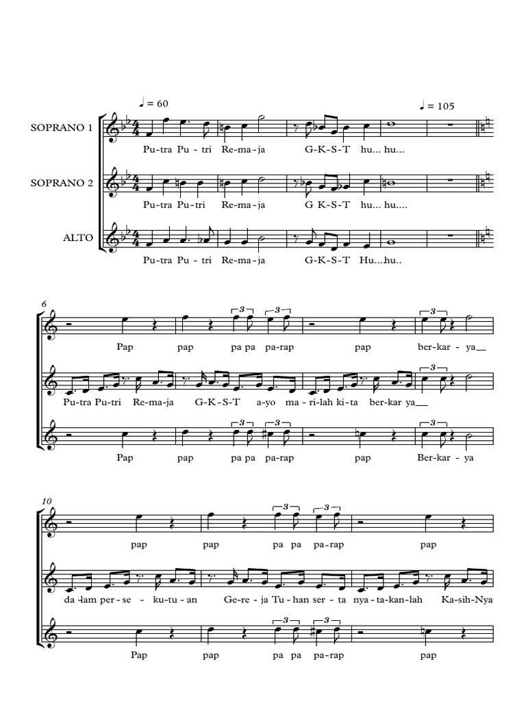 Mars Remaja - Full Score | PDF