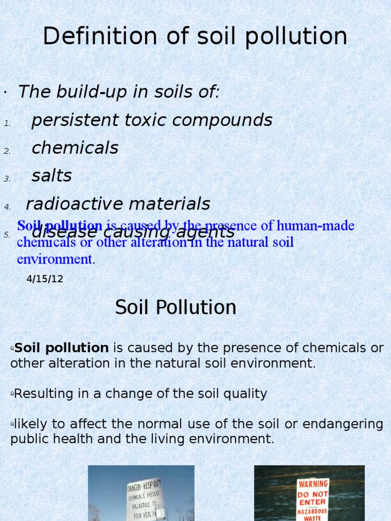Soil Pollution | PDF