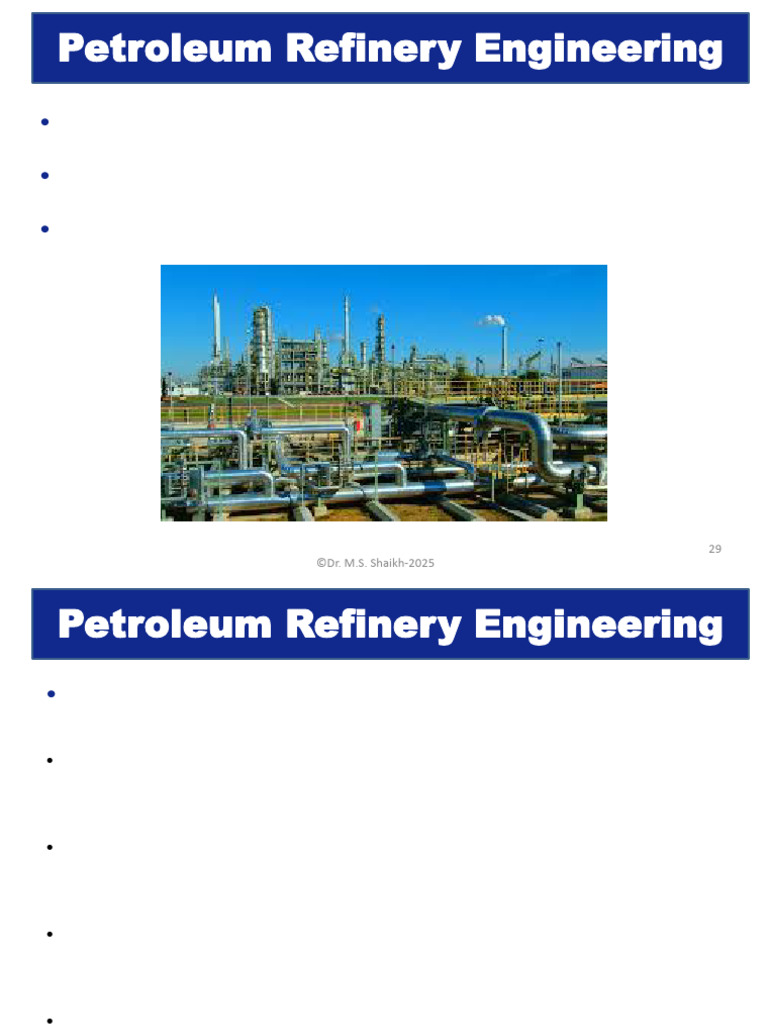 Dr. Shuaib Pet Ref Engg Slides 29-99 (21CH) | PDF | Petroleum | Opec
