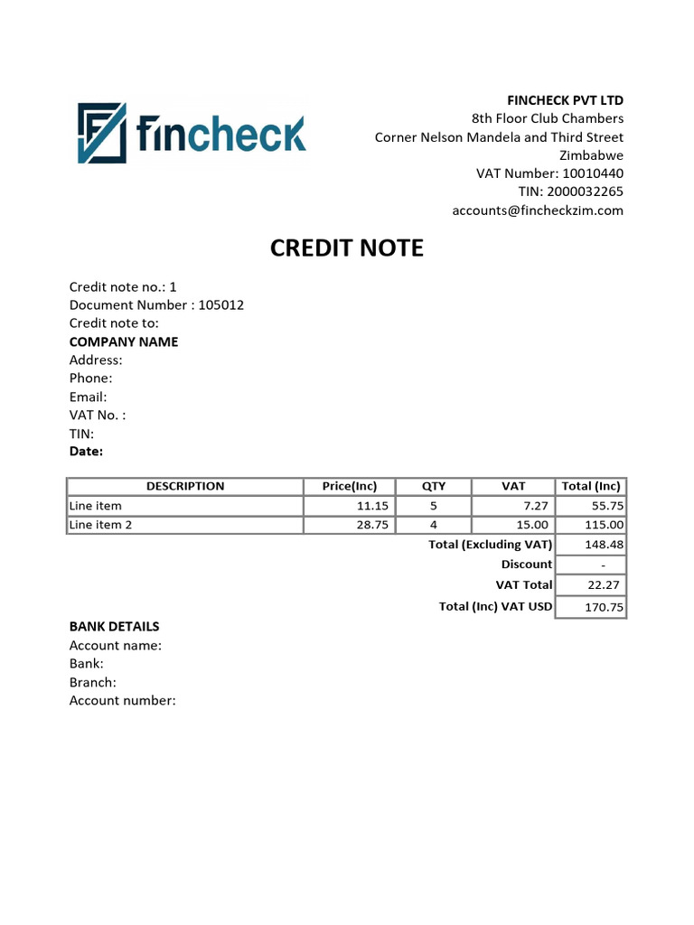 Fincheck - CRN Template 12.2023 | PDF