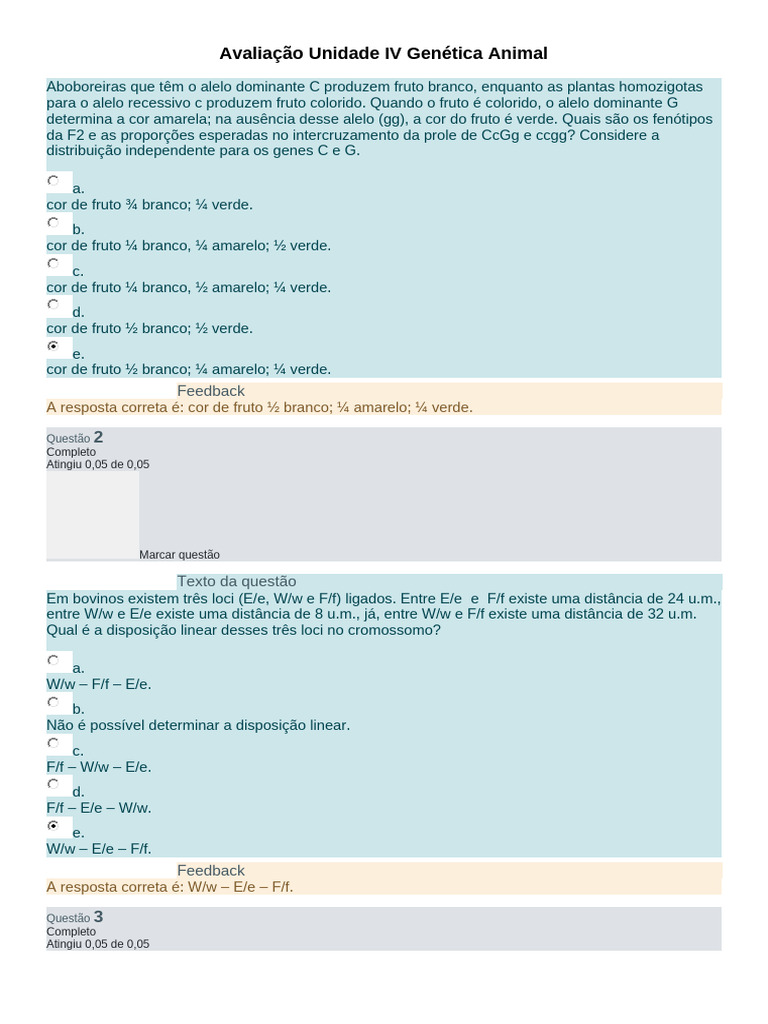 Proporções Fenotípicas em Genética Animal | PDF | Alelo | Genótipo
