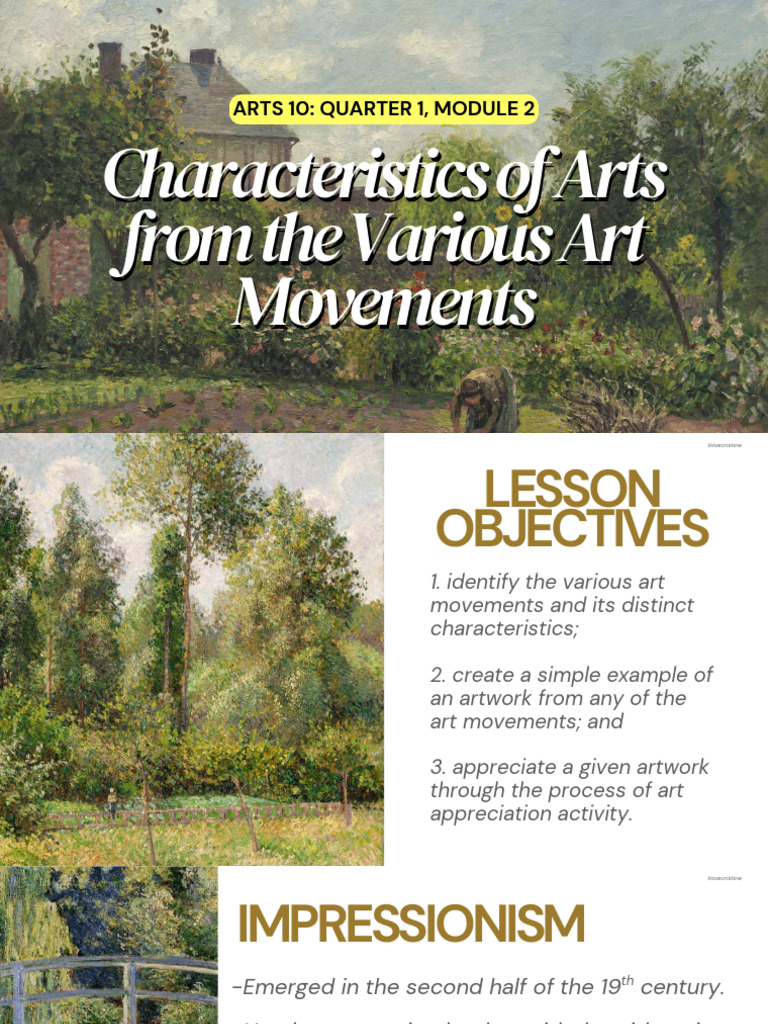 Visual Art Impressionism Education Presentation in Colorful ...