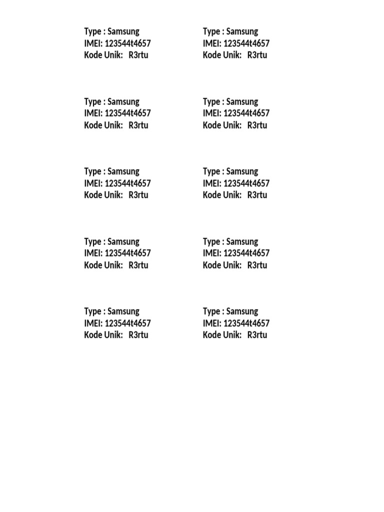 Tj_no.121 Stiker Hp Imei | PDF