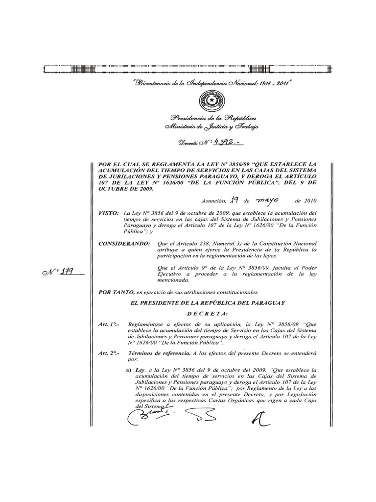Decreto 4392 | PDF