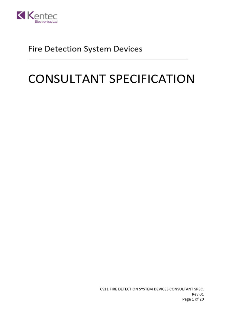 Fire Detection System Devices Specification | PDF | Security Alarm | Relay