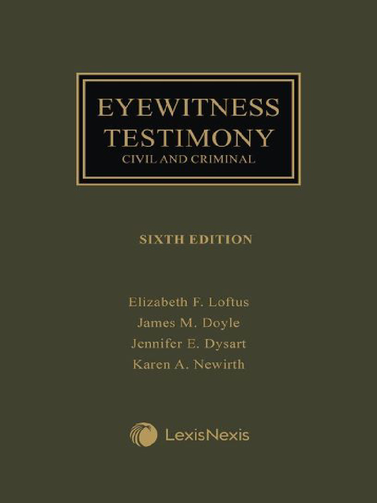 Eyewitness Testimony - Civil and Criminal | PDF