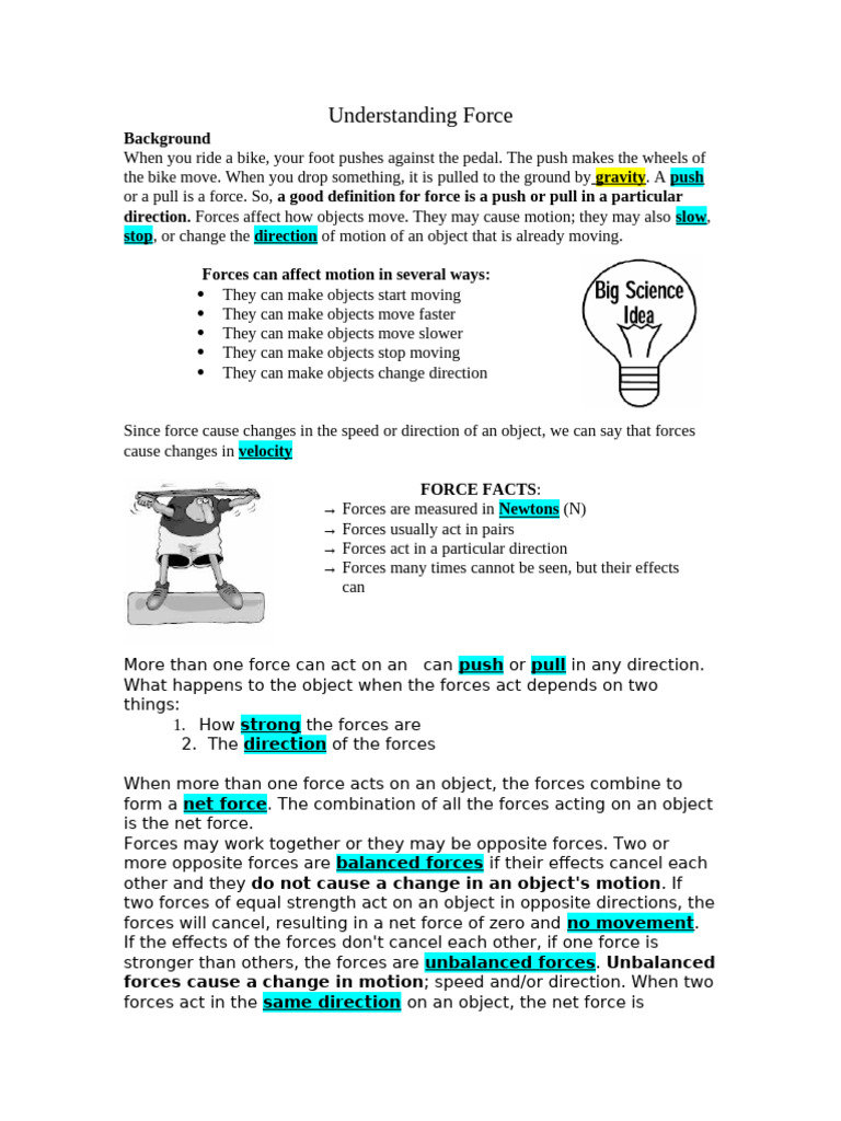 Resultant Force Worksheet Answers | PDF | Force | Temporal Rates