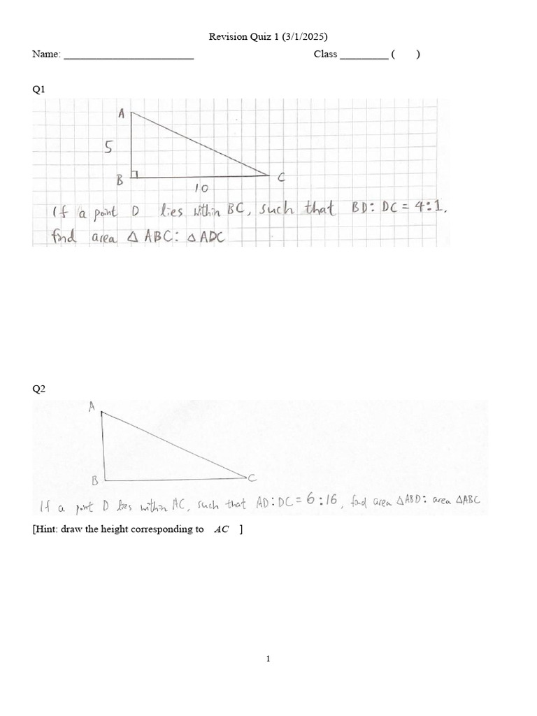S1 GTP 3-1 Area Ratio | PDF