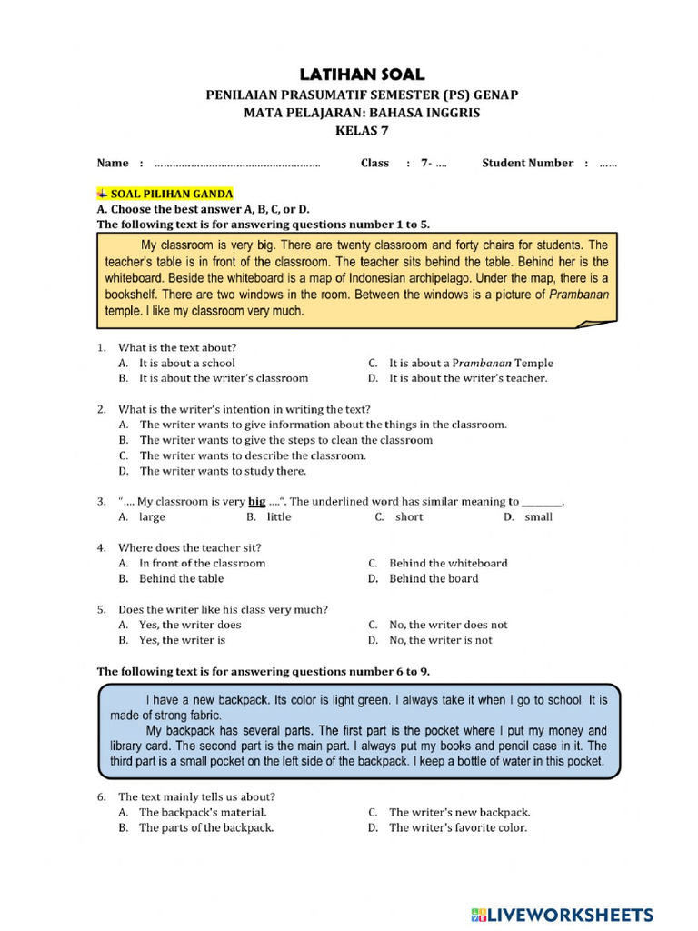 Kelas 7 Descriptive Text | PDF