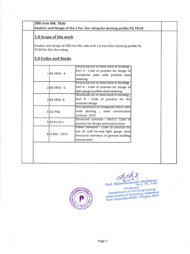 200mm Slab Design Calc | PDF
