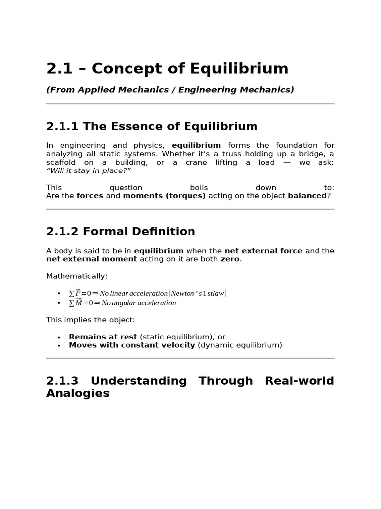 Engineering Mechanics Unit IV | PDF | Force | Beam (Structure)