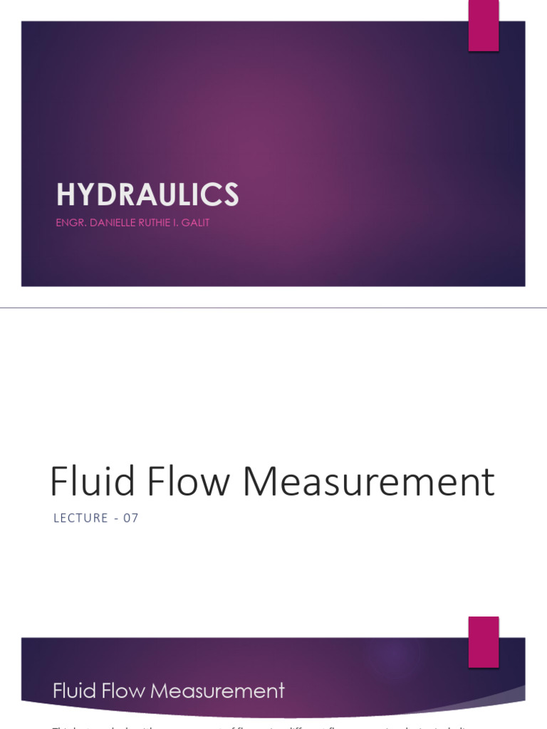 Fluid Flow Measurement Techniques | PDF | Nozzle | Pressure