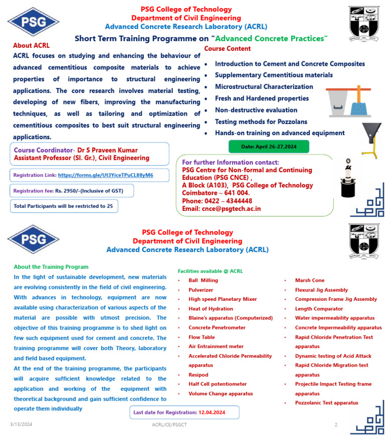 Advanced Concrete Practices Training Program | PDF | Concrete | Cement