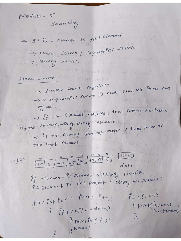 DSA Theory Notes (Module-5) | PDF