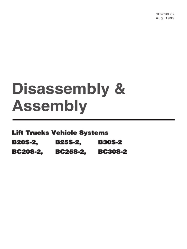 Assy Dis Hyd Systems Lift Truck | PDF | Steering | Engineering Tolerance