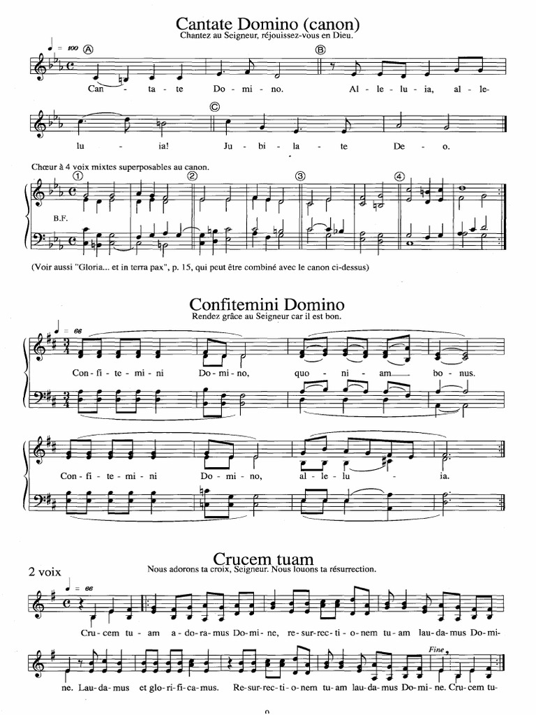 Confitemini Domino Taizé Pdf