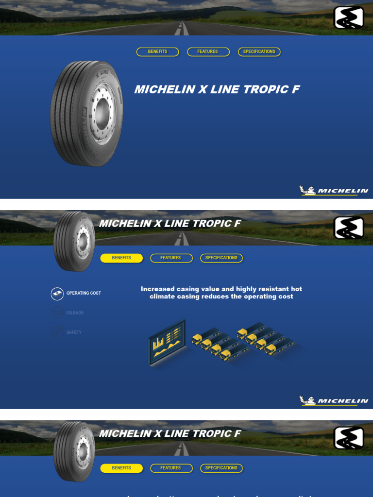 Michelin X Line Tropic F Benefits | PDF | Fuel Economy In Automobiles ...