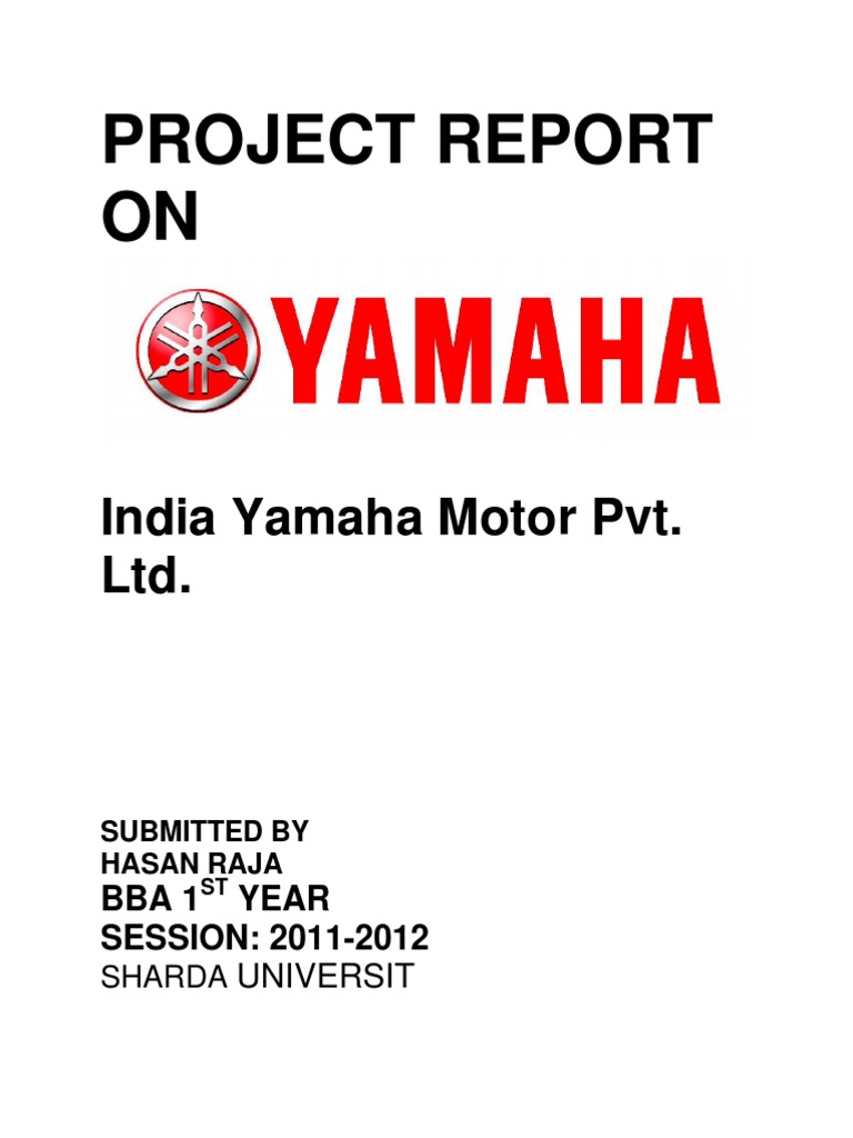 Project Report On Yamaha | PDF | Board Of Directors | Internal Audit
