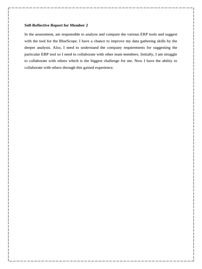 ICT709 - A3 - Student 2 - Self-Reflection | PDF