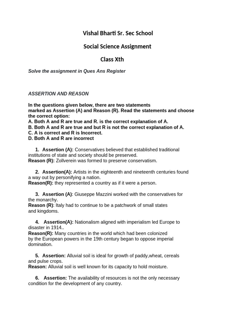 Class X Social Science Assignment Guide | PDF | Agriculture | Erosion