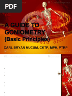 Goniometry: Measuring Joint Motion | PDF | Tools | Physical Therapy