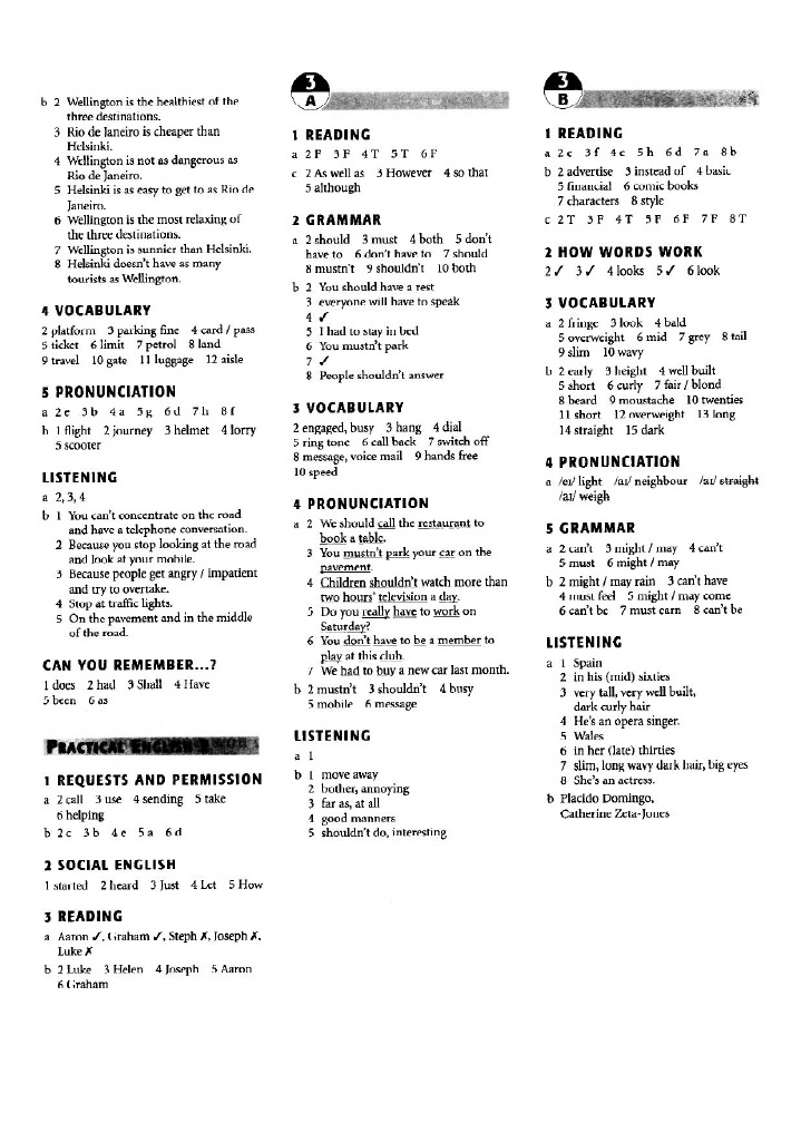 Unit 3 - Workbook Key | PDF