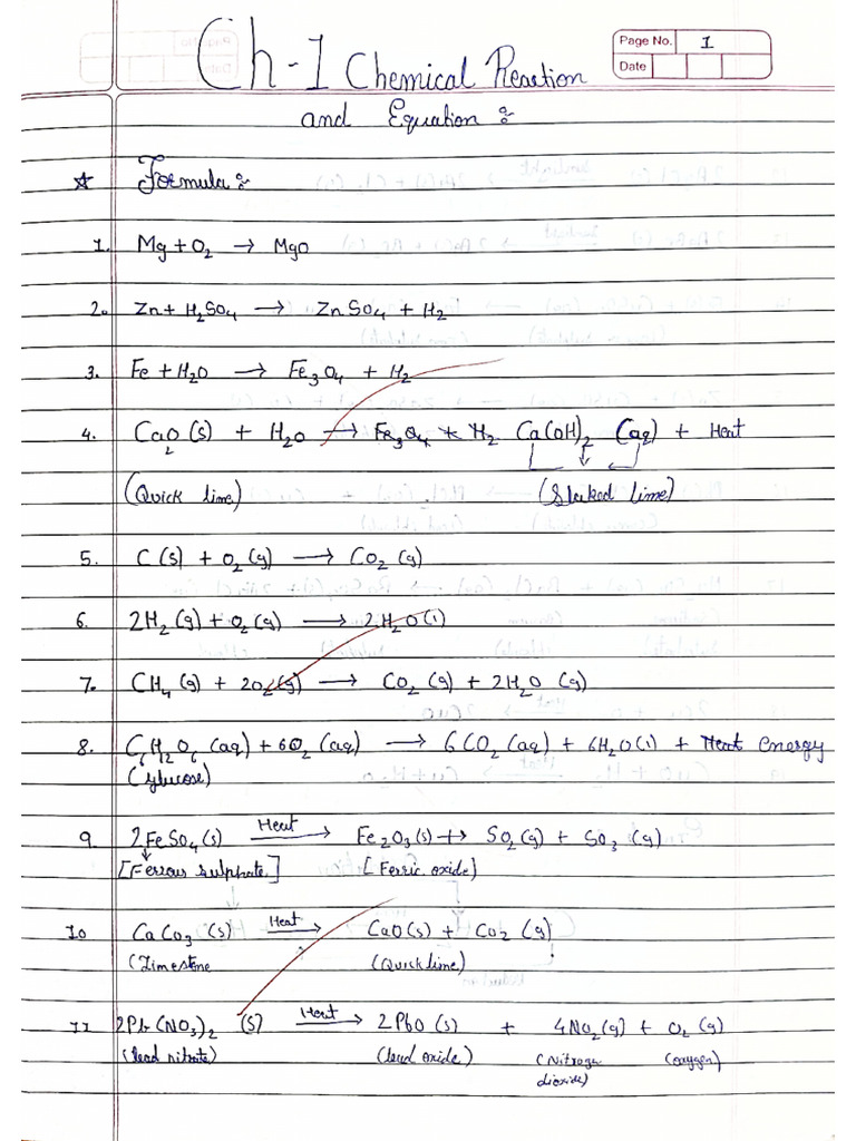 Chemistry 10th Notes | PDF