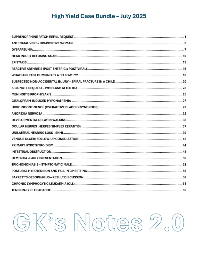 July High Yield Case Bundle | PDF | Opioid | Analgesic