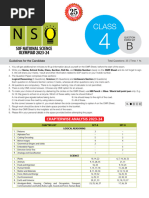 NSO Class 6 Sample Paper 2024-25 - 1738992535298 | PDF