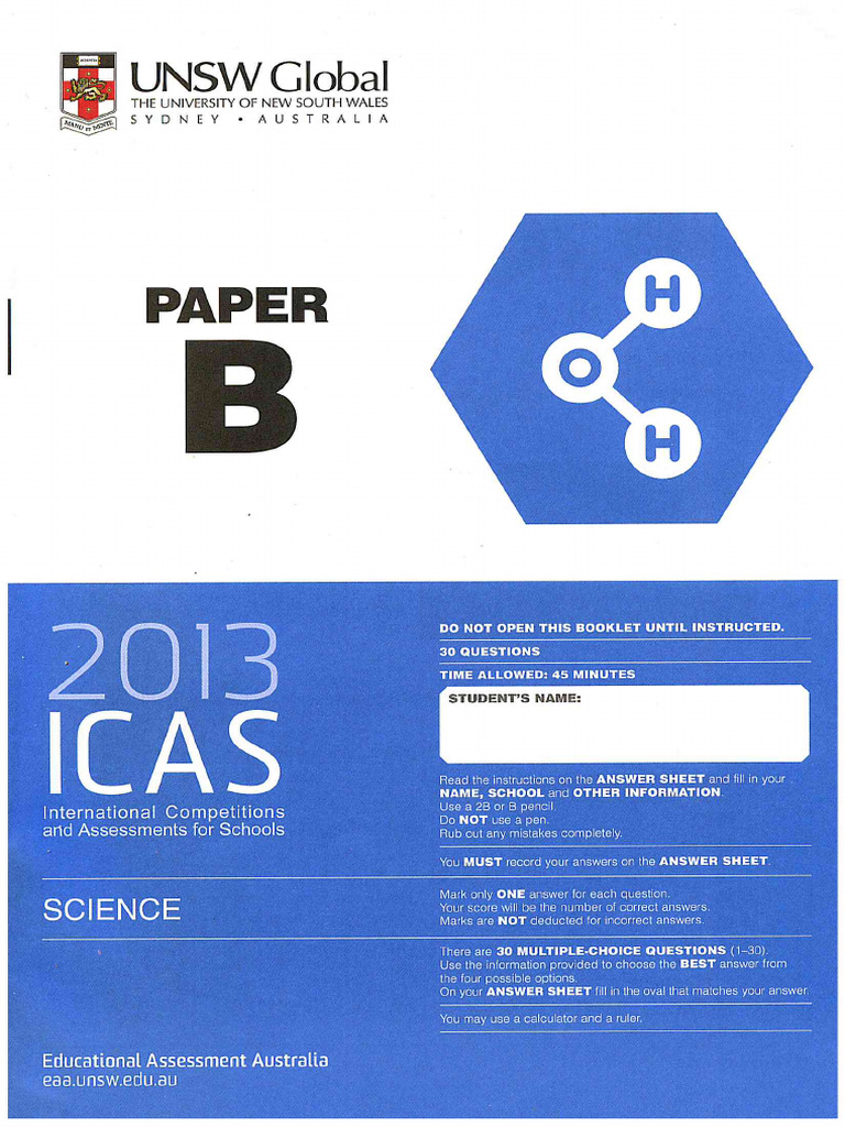 2013 Science Paper B | PDF