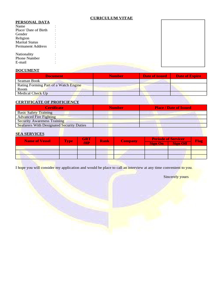 CV Kosongan | PDF