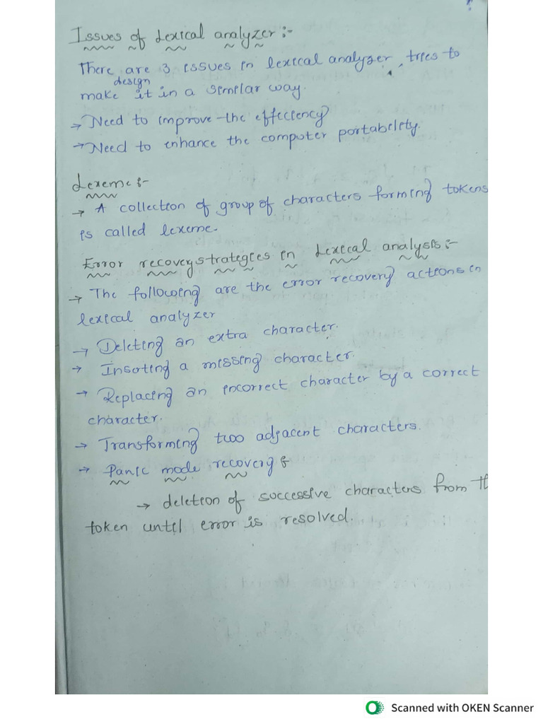 Compiler Design Notes | PDF