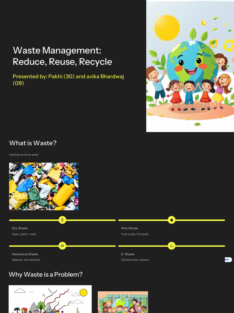 Waste Management Reduce Reuse Recycle | PDF | Waste | Recycling