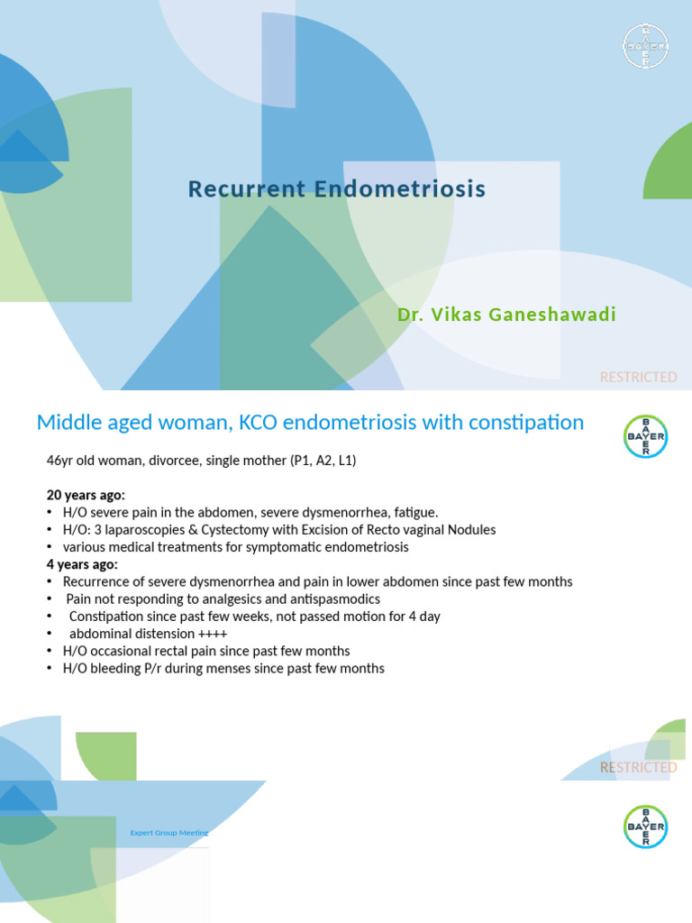 Recurrent Endometriosis | PDF | Sexual Anatomy | Genitourinary System ...