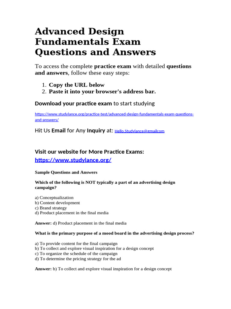 Advertising Design Best Practices Exam | PDF | Advertising | Page Layout