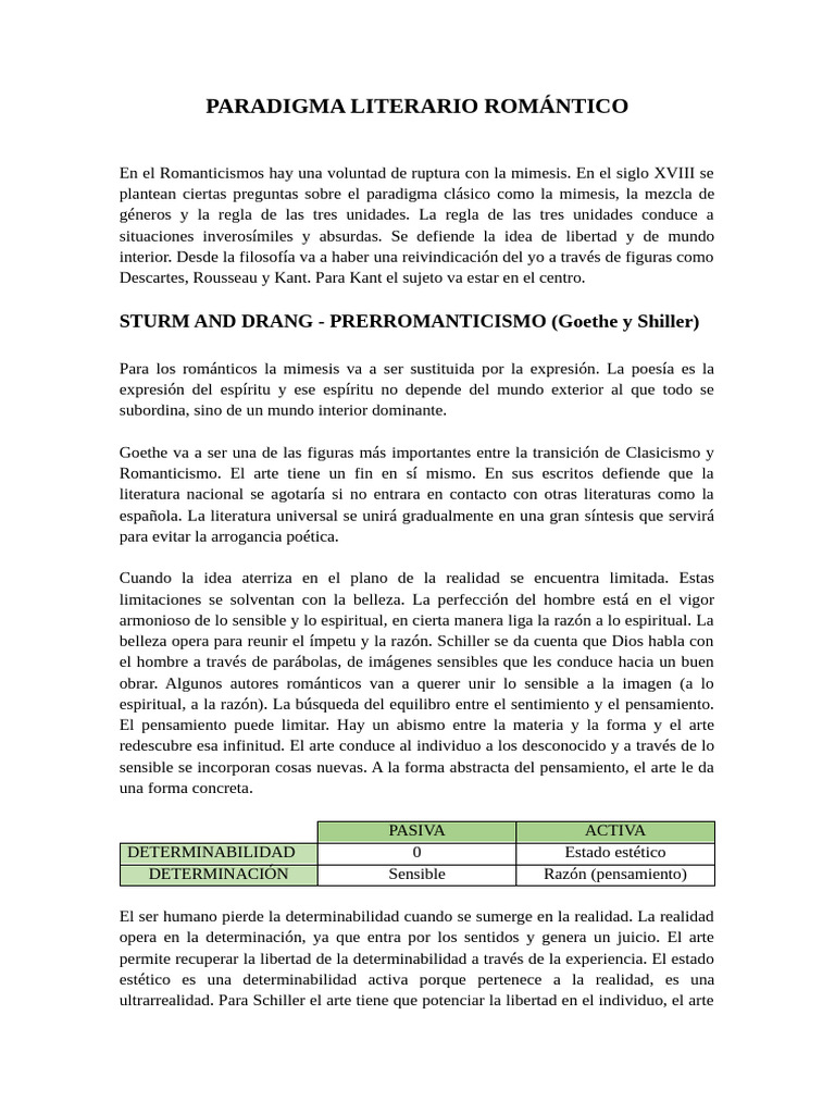 Romanticismo y Realismo | PDF | Realismo literario | Romanticismo