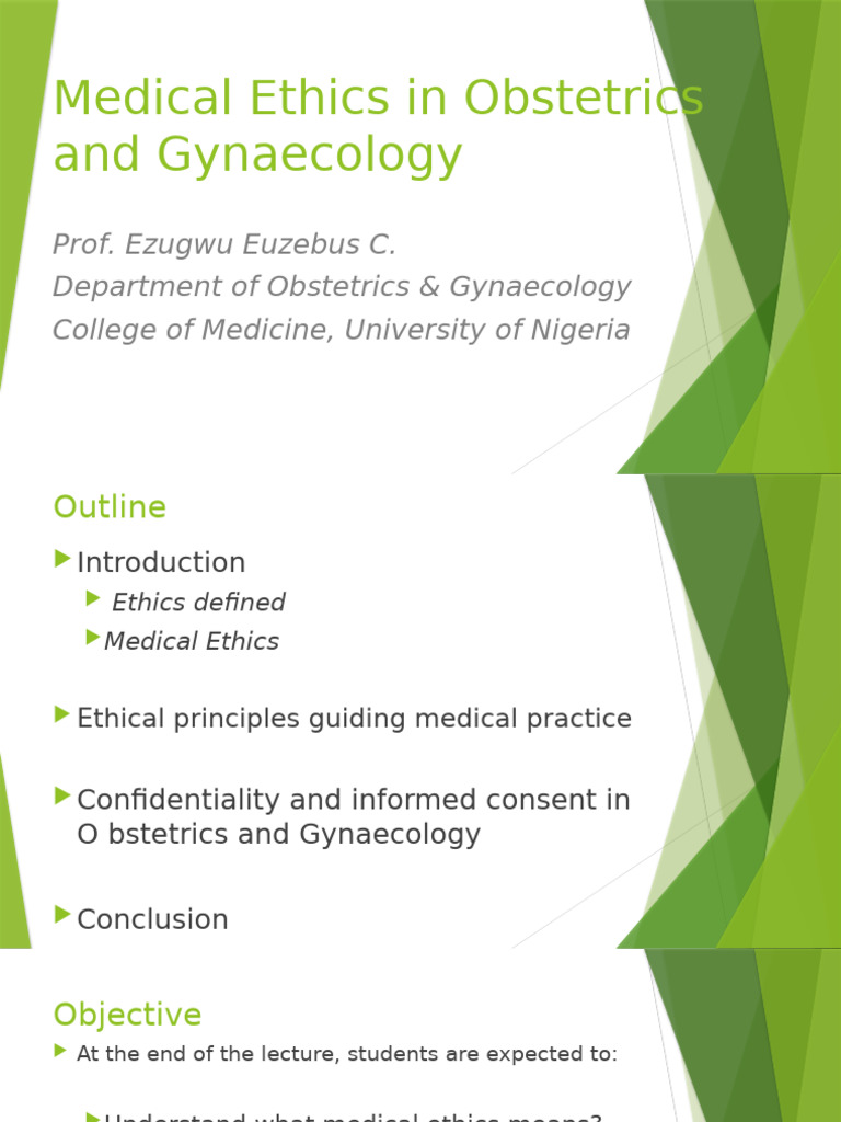 Clinical Ethics in Ob-Gyn Practice | PDF | Medical Ethics | Informed ...