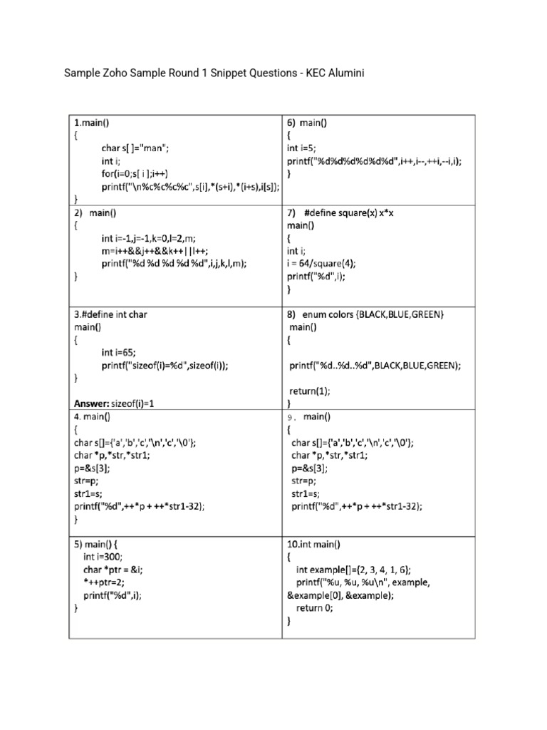 Sample Zoho Code (1) | PDF