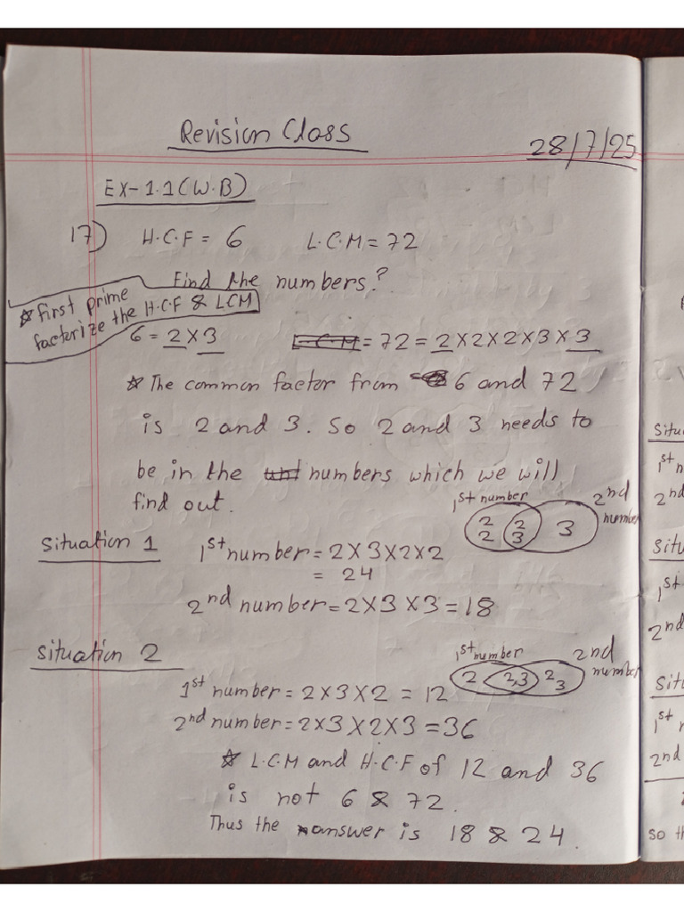 m1 Revision Classwork | PDF