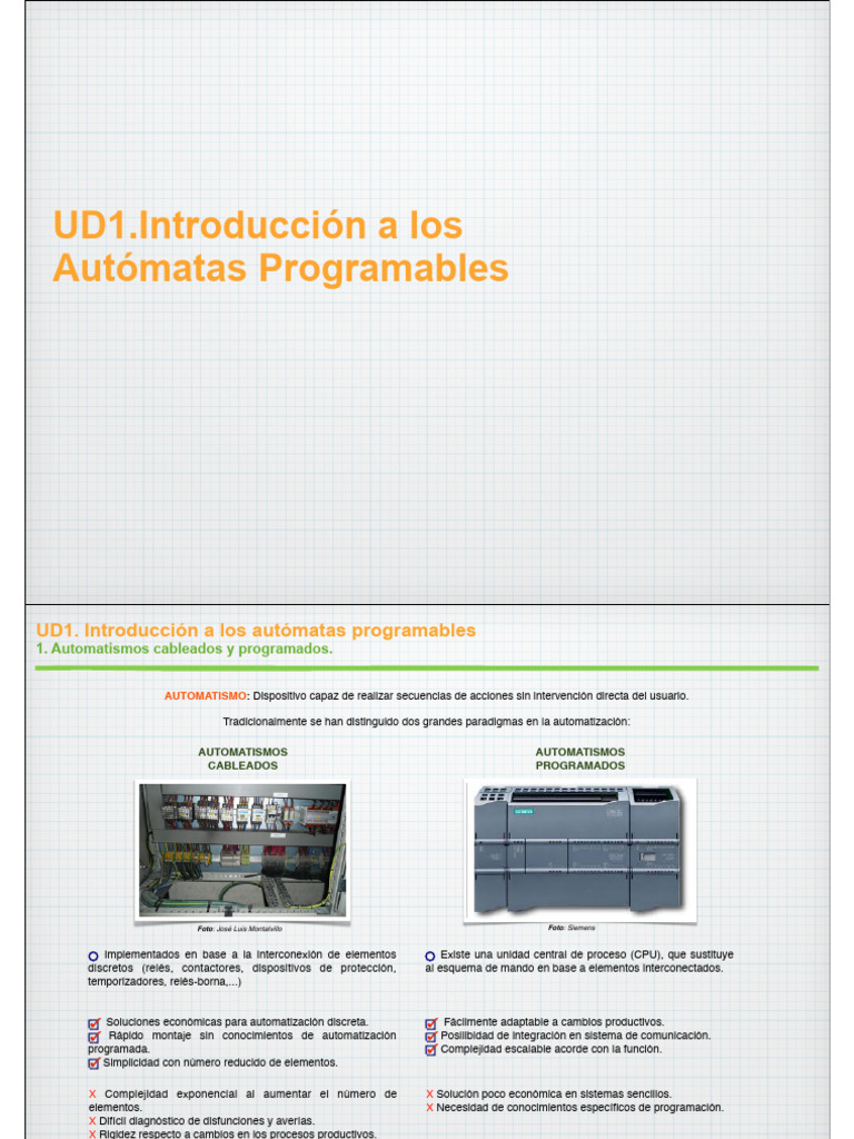Introducción a los Autómatas Programables | PDF | Poco | Controlador ...