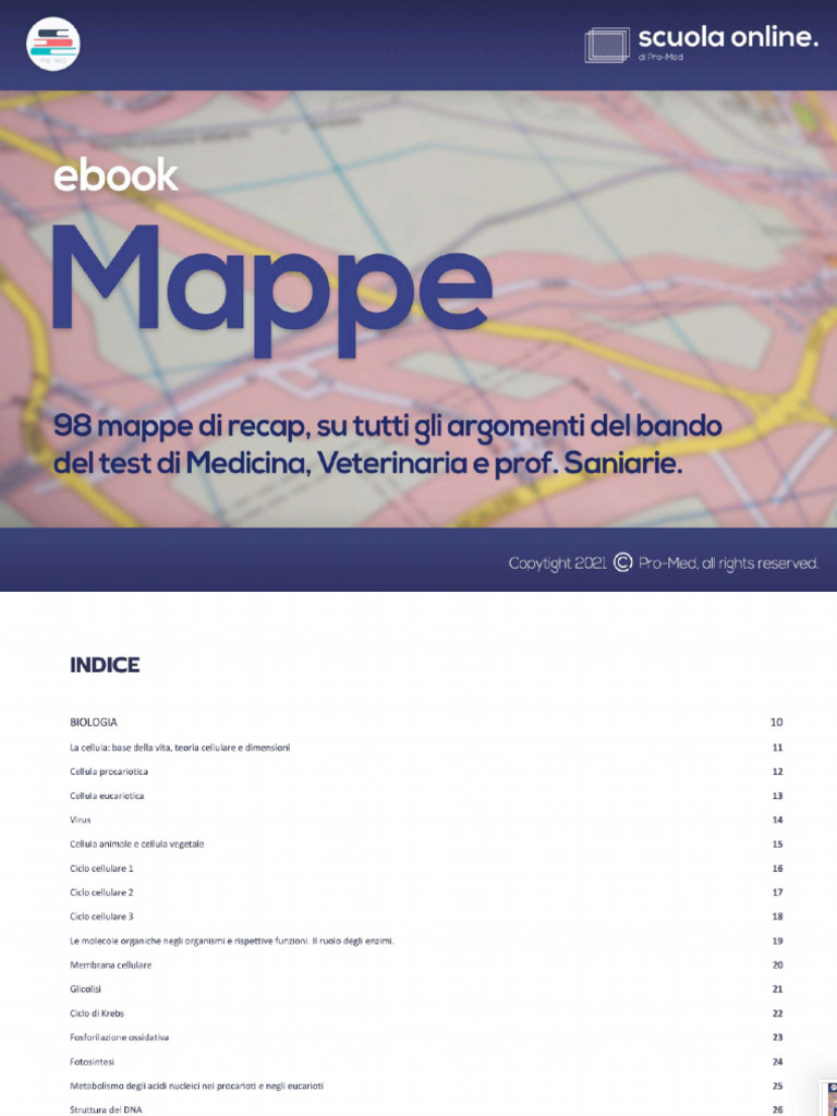 Schemi Riassuntivi Tolc-Med e Tolc-Vet | PDF